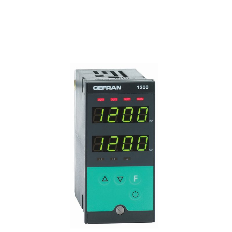 1200 Series | Gefran 1/8 DIN, PID Process Controller, 48mm x 96mm ...