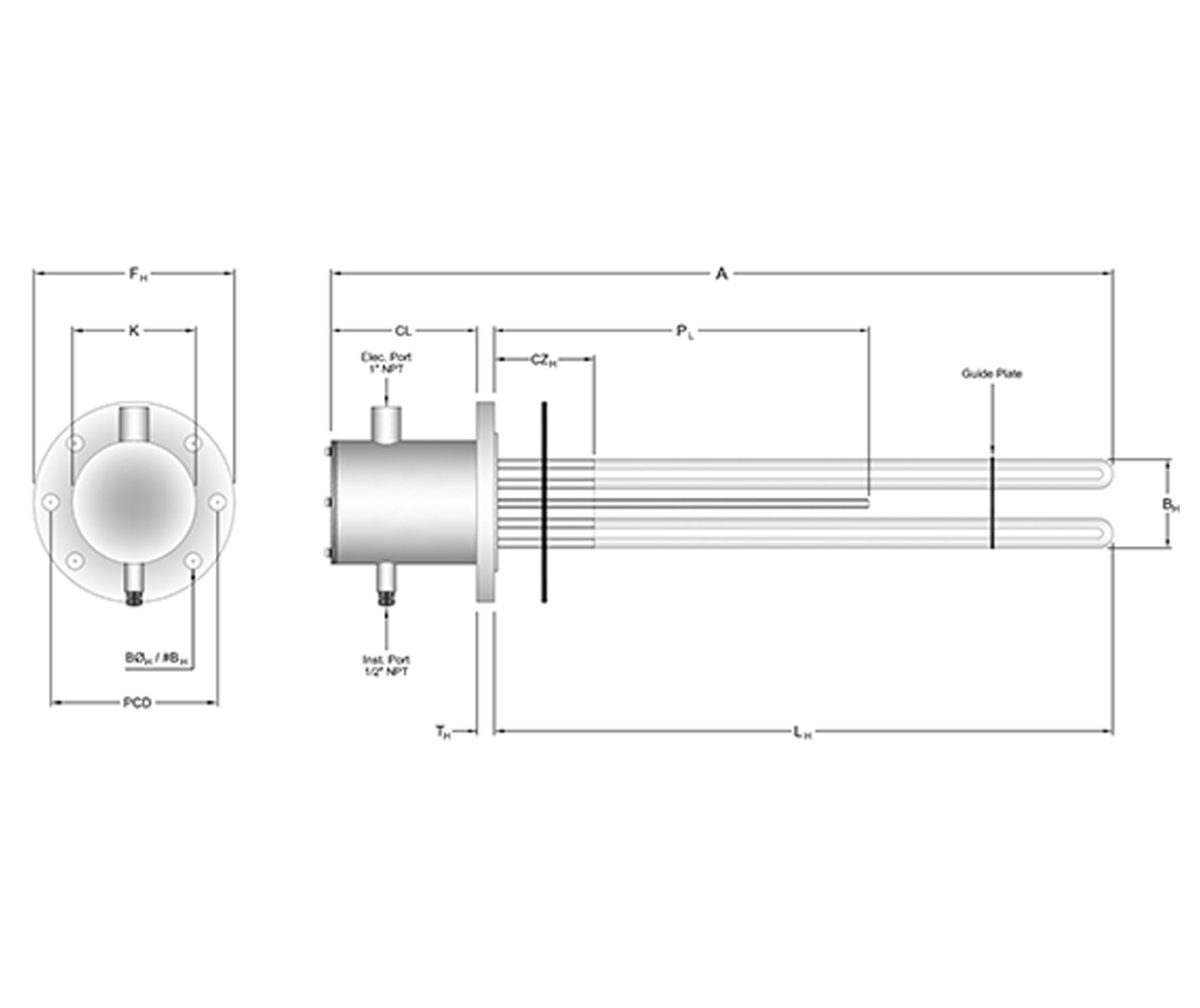 HE-FI Series | Flange Immersion Heaters – Heatsenze